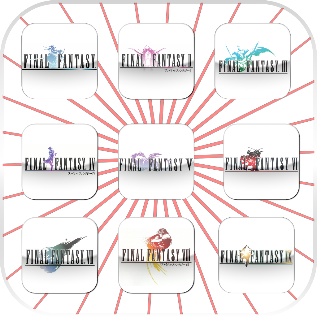 final fantasy icons revamped by Catw on DeviantArt