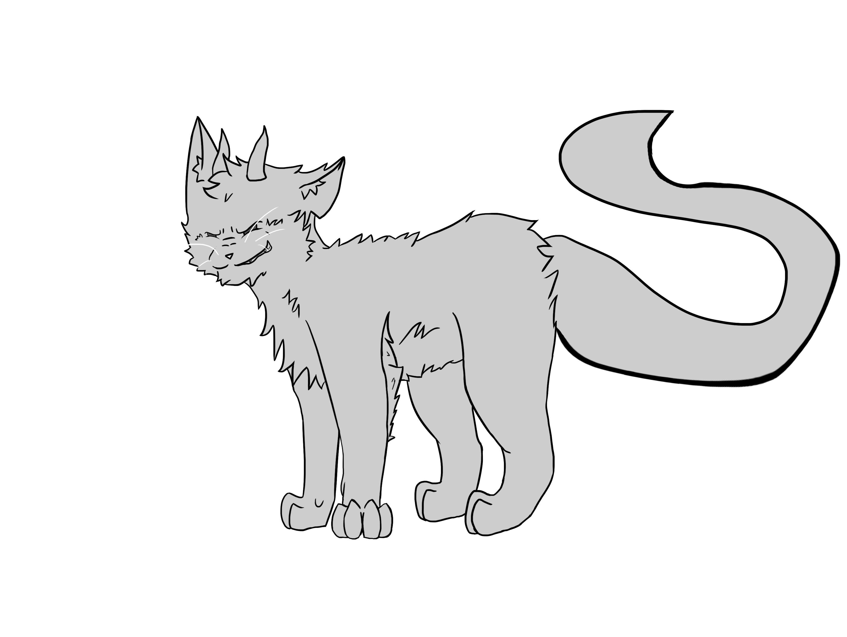 Demon Cat Lineart Demon Cat, Lucy " Art Board Print For Sale By