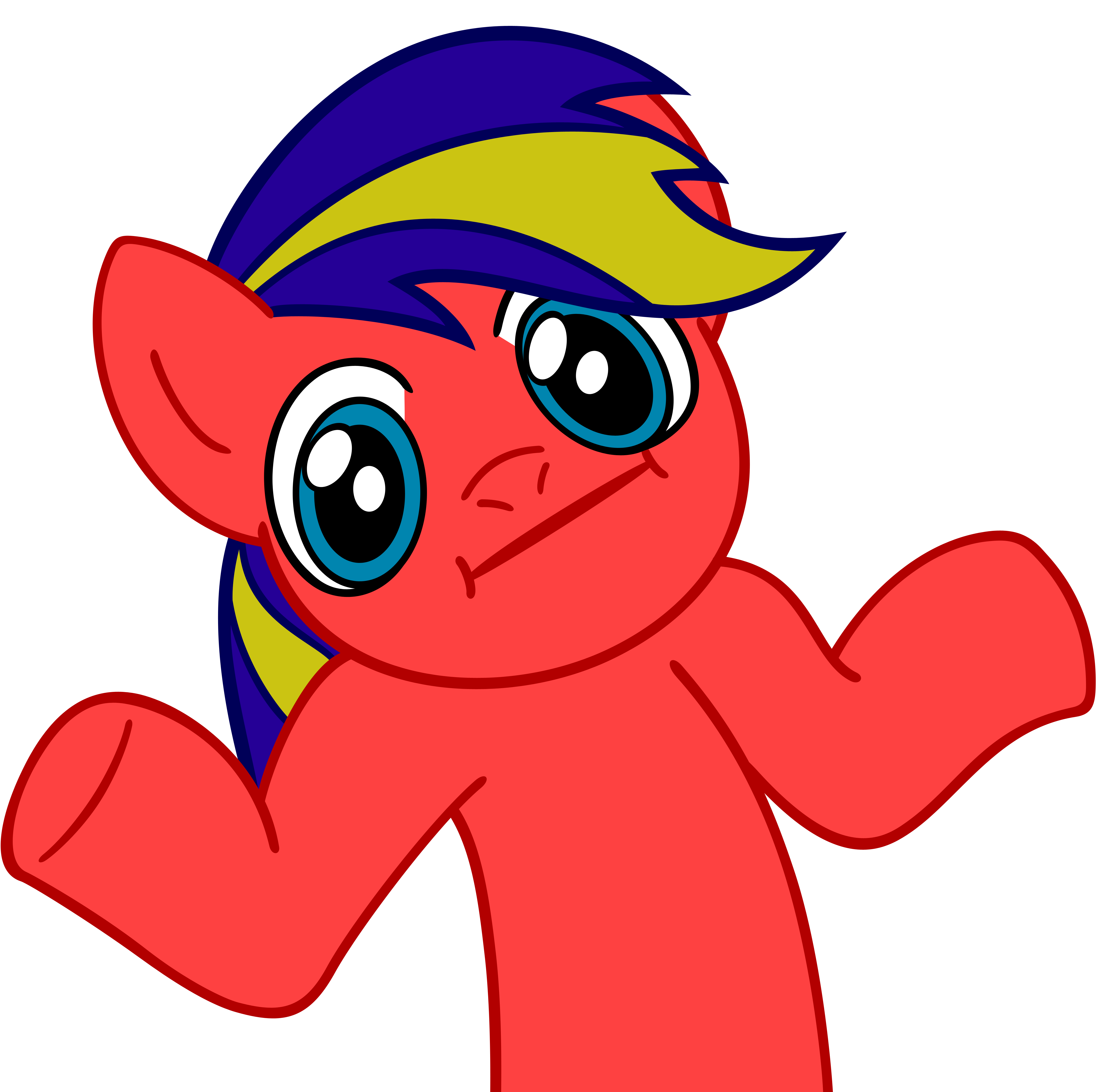 Viewer Shrug Pony by xGSYMarley on DeviantArt