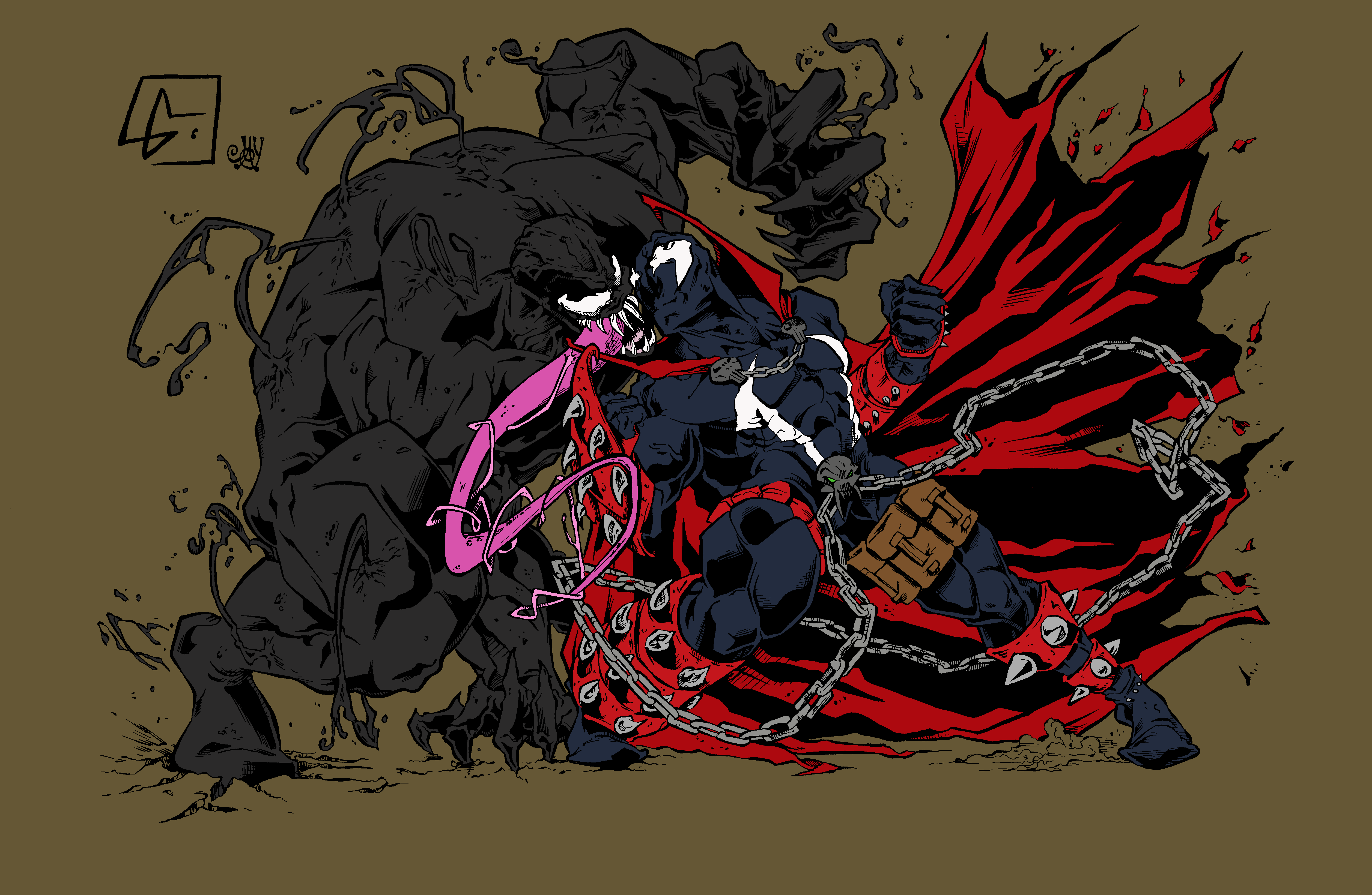 Venom vs Spawn by texas0418 on DeviantArt