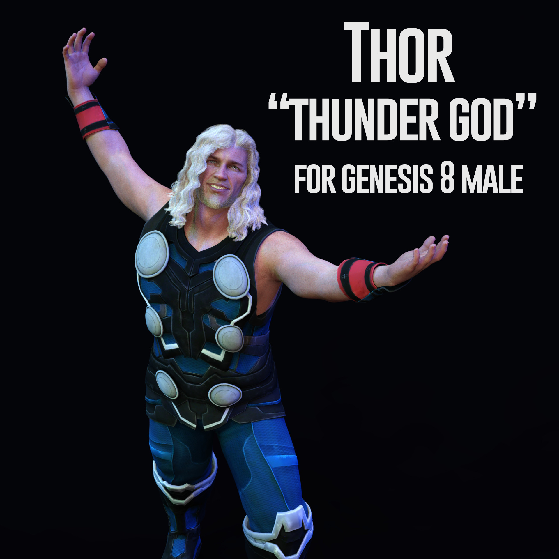 Daz3D Thunder God Outfit for Genesis 8 Male by Lyko3D on DeviantArt