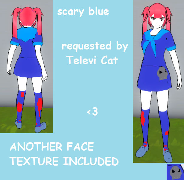 Scary Blue by HeyImChibieYANSIM113 on DeviantArt