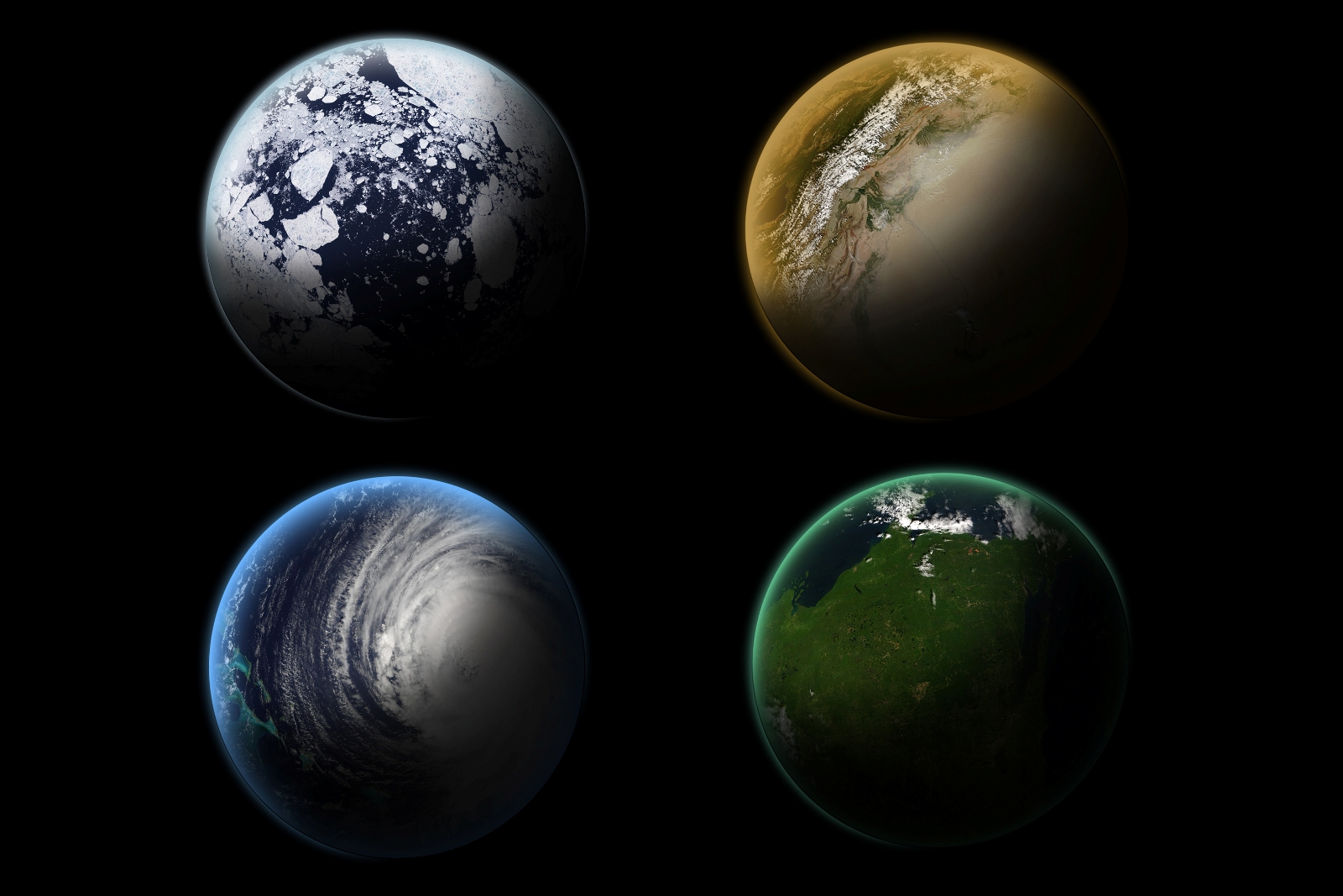 4 Planets Stock by dandimann46 on DeviantArt