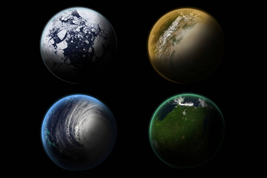 4 Planets Stock by dandimann46 on DeviantArt