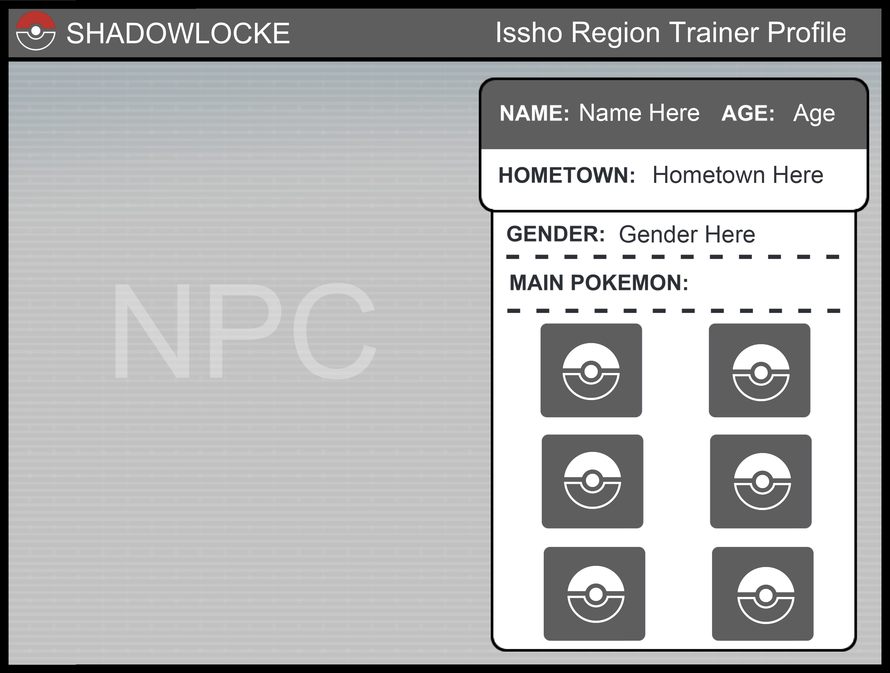 NPC Application by ProfessorBonsai on DeviantArt