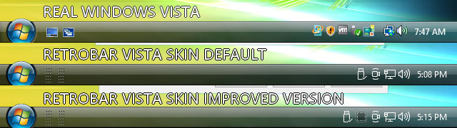 Vista Improved Theme for Retrobar by NewInfinitePro on DeviantArt