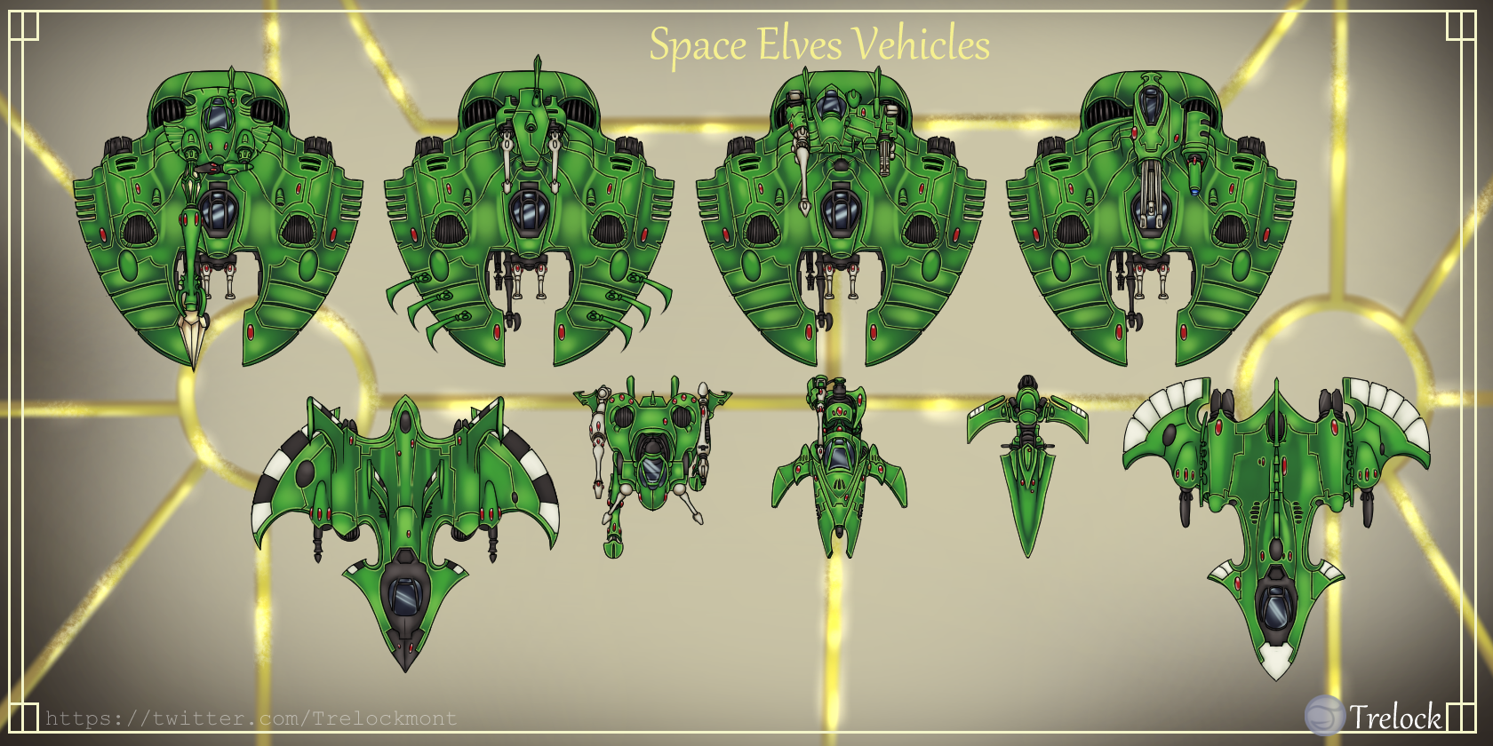 Space Elves Vehicles by Trelock on DeviantArt