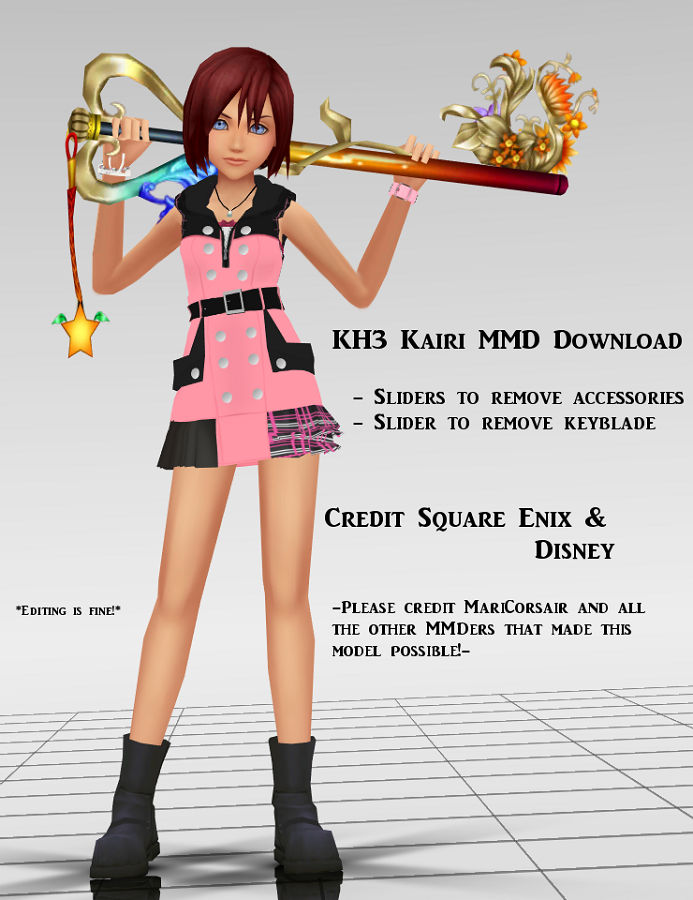 {MMD Download} Kairi (KH3) by MariCorsair on DeviantArt