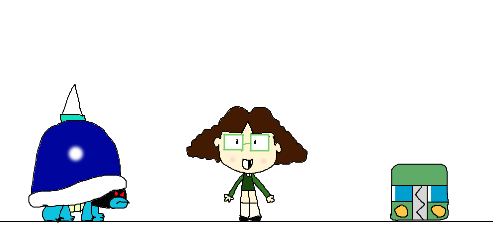 blue spike top charjabug and a nerd girl by uniparrot20 on DeviantArt