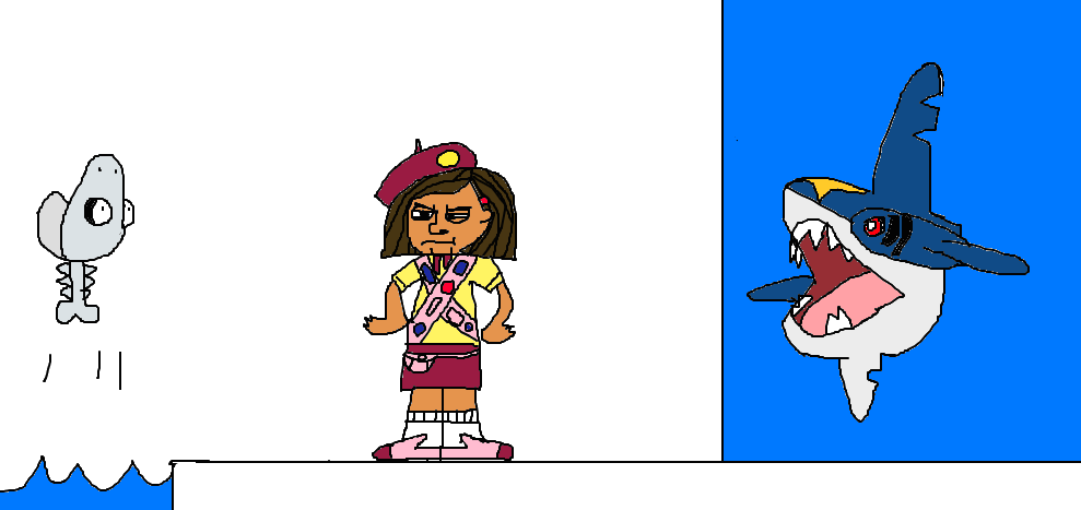 honen sharpedo and a bad scout girl by uniparrot20 on DeviantArt