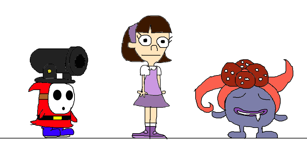 boom guy gloom and a brownhaired girl by uniparrot20 on DeviantArt