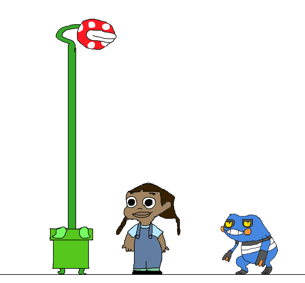 elasto piranha plant croagunk and caitlyn by uniparrot20 on DeviantArt