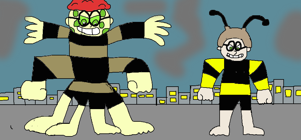 giant sam and b crushing in the city (art trade) by uniparrot20 on ...