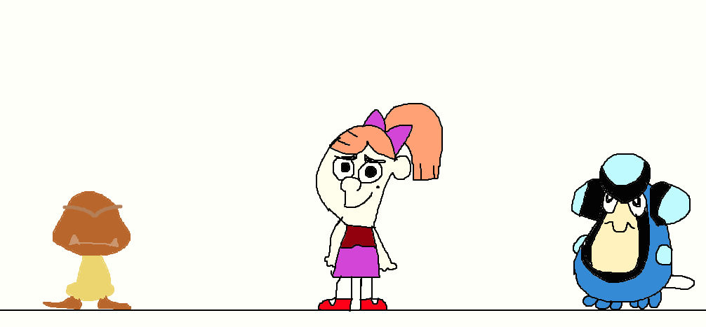 mural goomba palpitoad and a little girl by uniparrot20 on DeviantArt