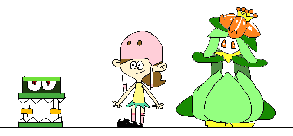 hop chop lilligant and a little helmet girl by uniparrot20 on DeviantArt