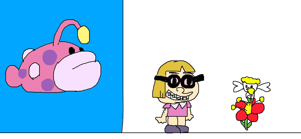 bulber flabebe and a braces glasses girl by uniparrot20 on DeviantArt