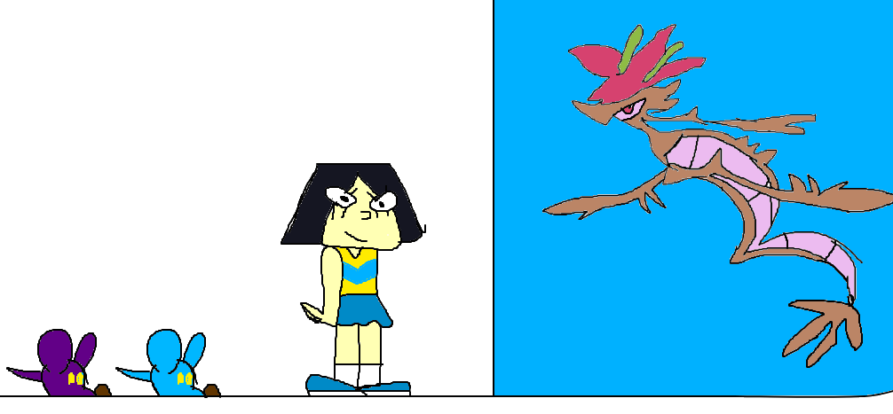 ghost mouse dragalge and a cheerleader girl by uniparrot20 on DeviantArt