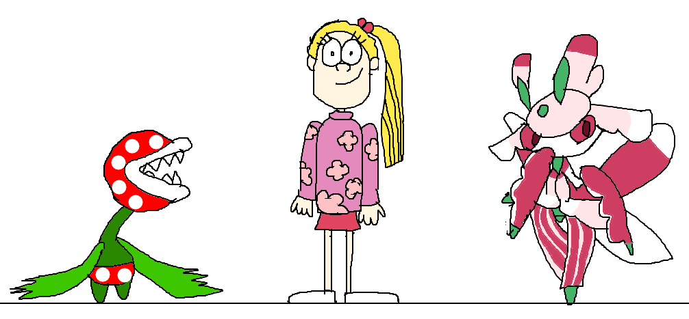 piranha bean lurantis and a teen blonde girl by uniparrot20 on DeviantArt