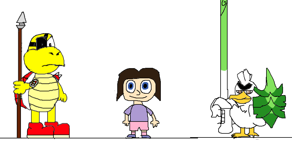 red koopa guard sirfetch d and a brownhaired girl by uniparrot20 on ...