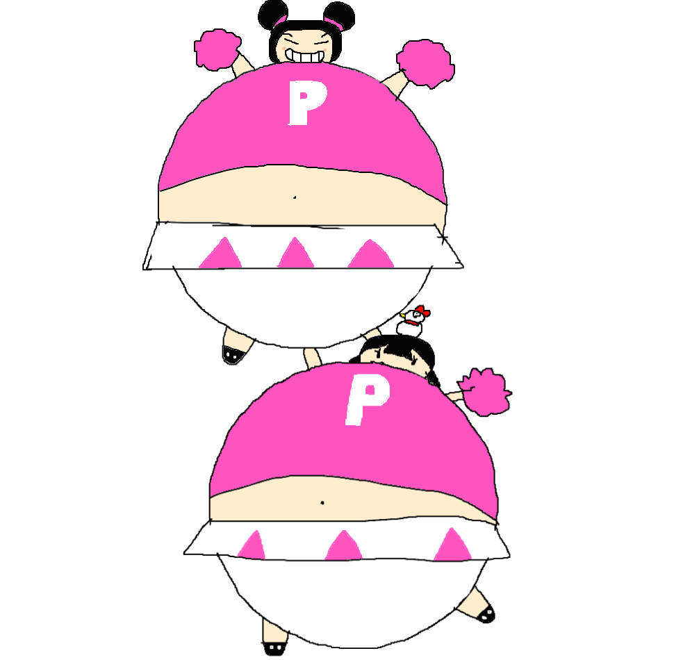 roly poly cheerleaders pucca and ching (art trade) by uniparrot20 on ...