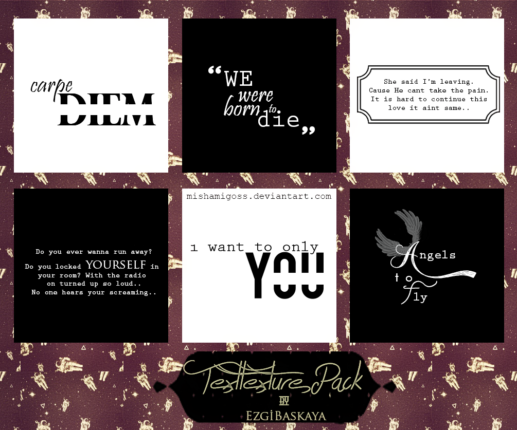 Text Textures By Mishamigoss by mishamigoss on DeviantArt