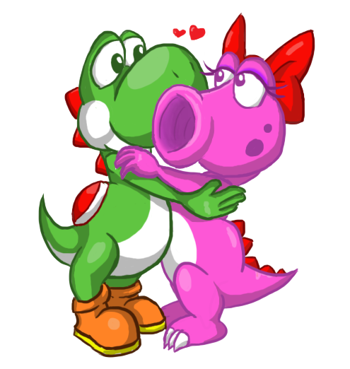 Yoshi + Birdo by Pewycert on DeviantArt