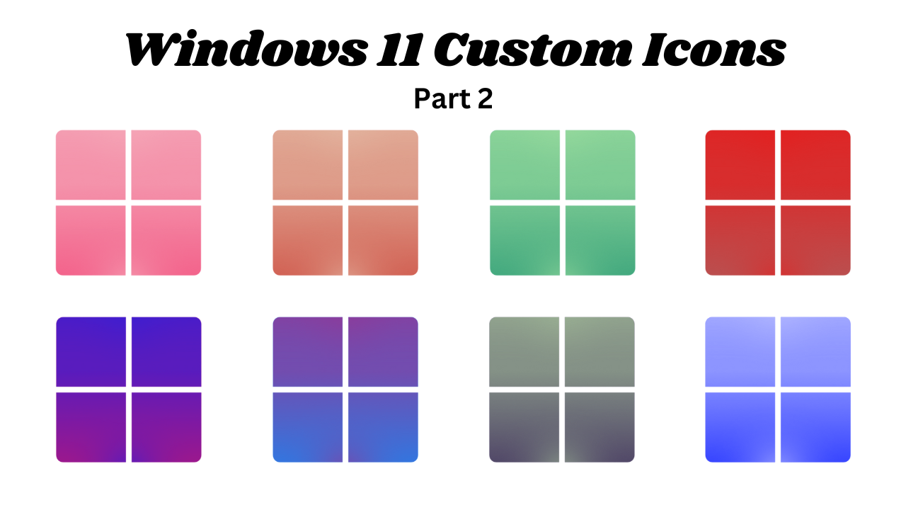 Windows 11 Custom Icons(Part2) by Belu-King on DeviantArt