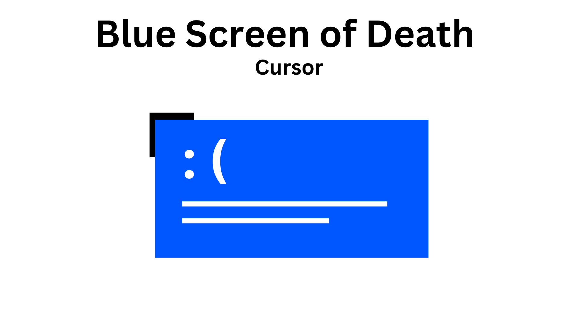 Windows Screen of Death Cursor by Belu-King on DeviantArt