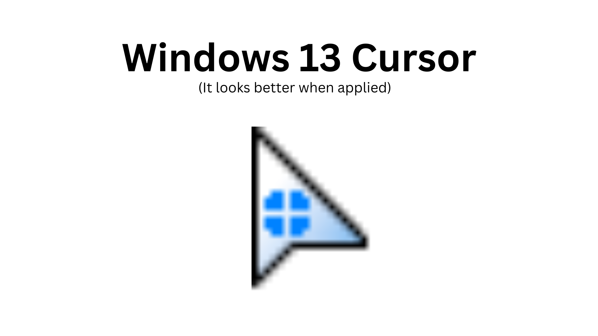 Windows 13 cursor by Belu-King on DeviantArt