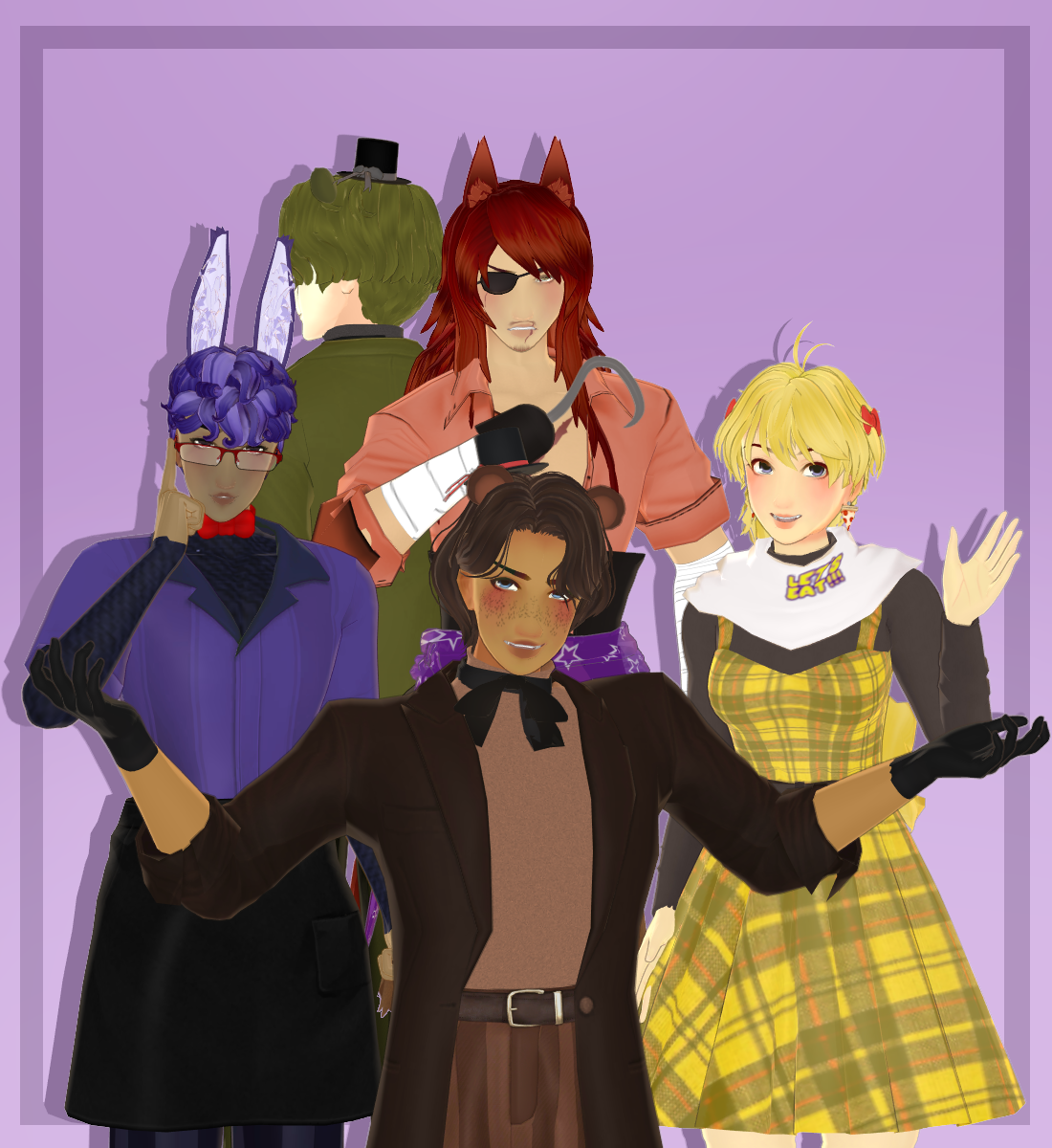 MMD :: FNaF ::. FNAF 1 Gang (DOWNLOAD) by NikoleMMD on DeviantArt