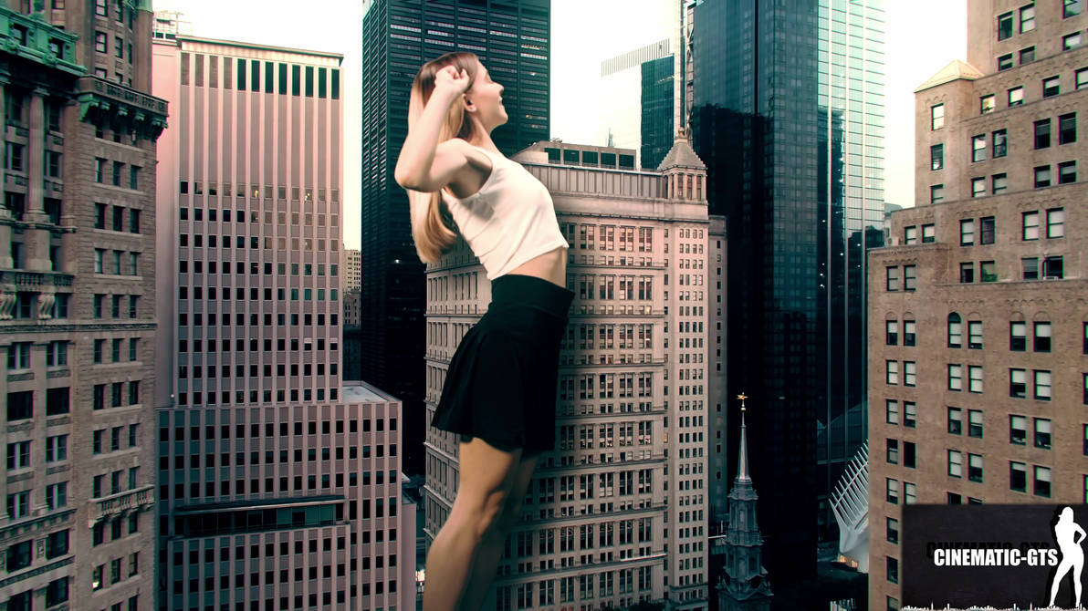 Giantess Stefani GROWING Iin NewYork VFX Test by Cinematic-GTS on ...