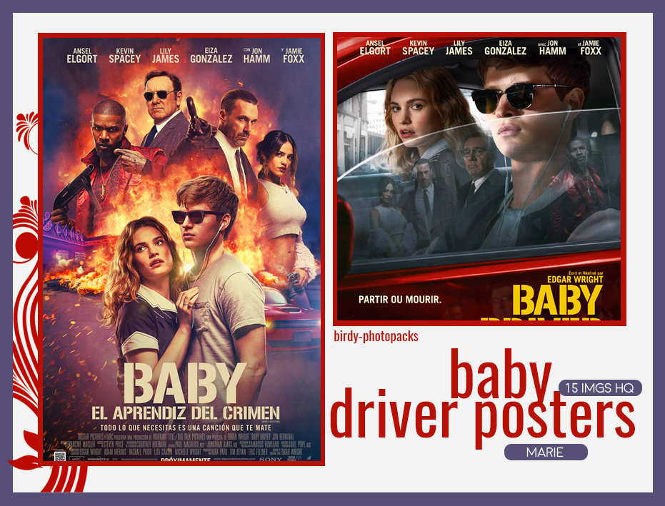 // PHOTOPACK 894 - BABY DRIVER POSTERS // by euphoriaphotopacks on ...