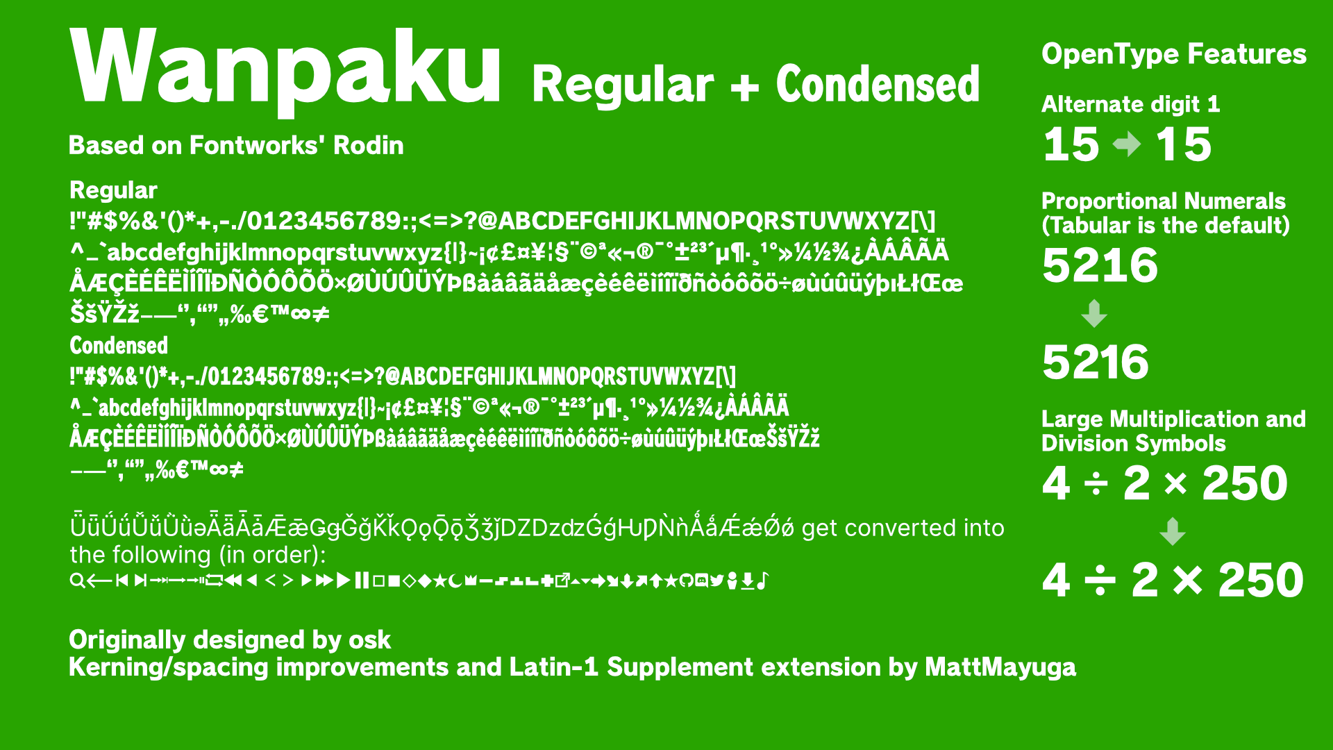 Wanpaku - A font based on Rodin by Mayugaph on DeviantArt