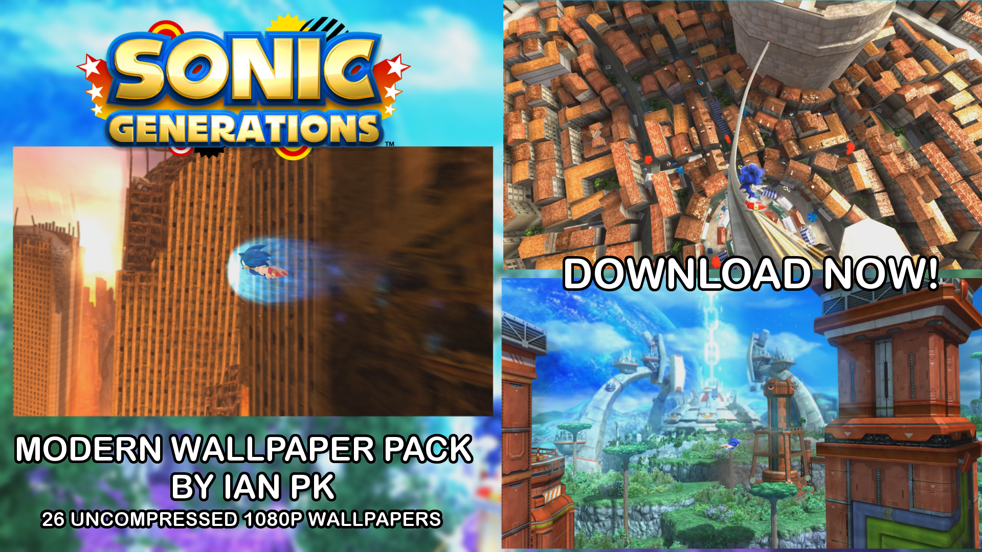 Sonic Generations Modern Wallpaper Pack! by IanPK on DeviantArt