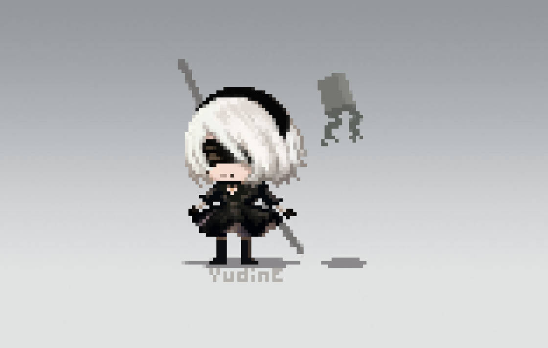 Pixel 2B (NieR Automata) by Yudine on DeviantArt Pixel 2B (NieR Automata) by Yudine on DeviantArt
