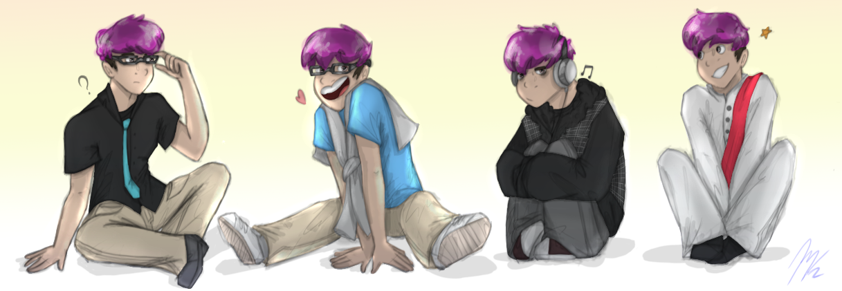 Sander Sides /w speedpaint by oops5005 on DeviantArt