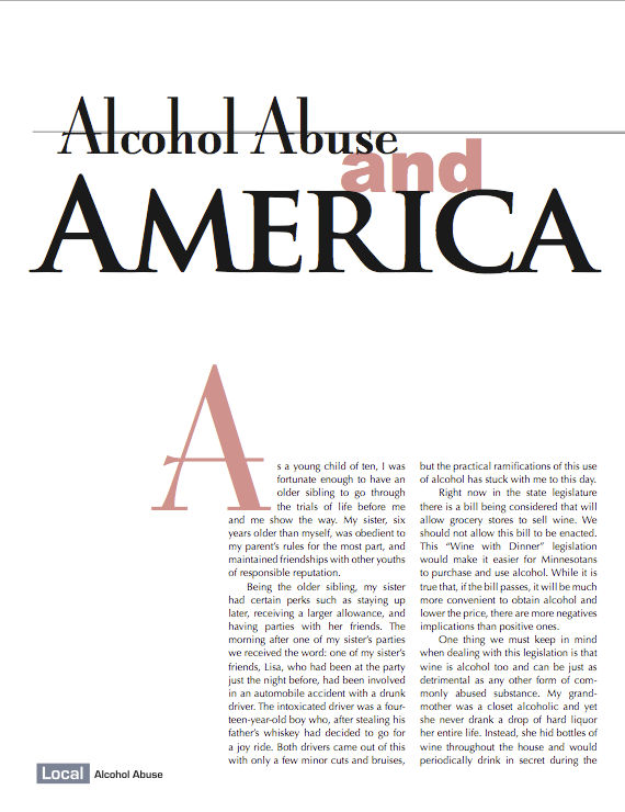Alcohol Abuse Magazine by ossma003 on DeviantArt