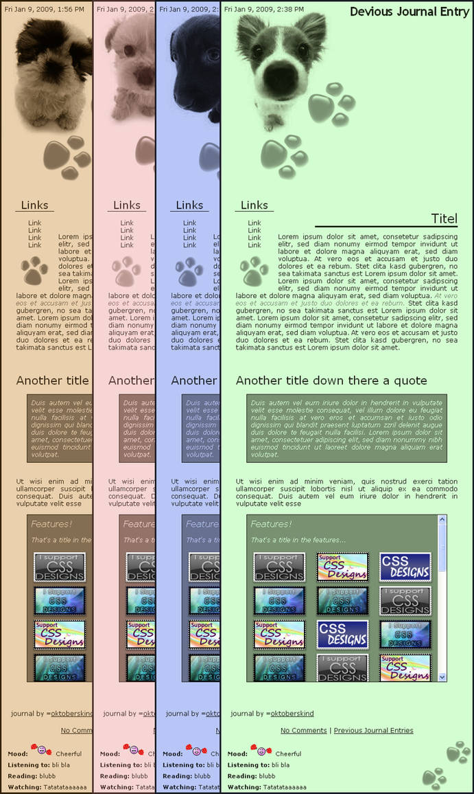 CSS: Puppies by oktoberskind on DeviantArt