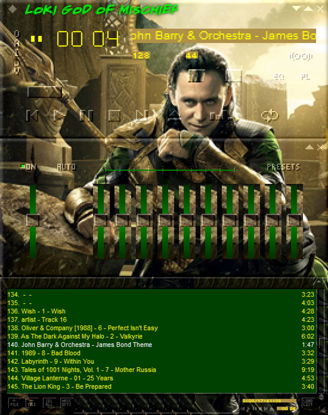 Loki TDW Winamp Skin by L-sama-no-miko on DeviantArt