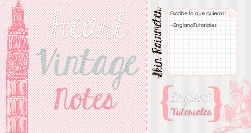 Heart Vintage Notes {Skin rainmeter} by EnglandTutoriales on DeviantArt