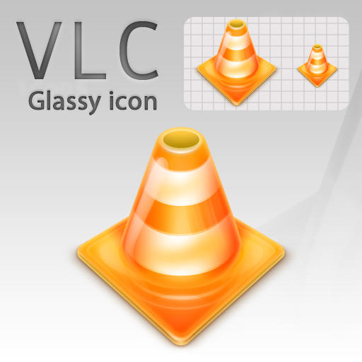 VLC, glassy icon by Chozo-MJ on DeviantArt