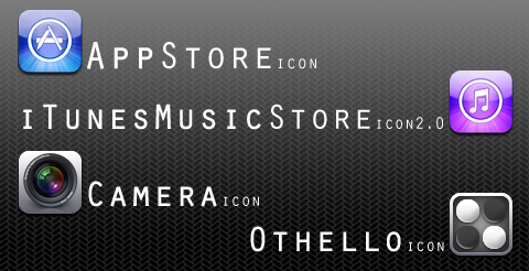 Replacement icons for iPhone by m0rphzilla on DeviantArt