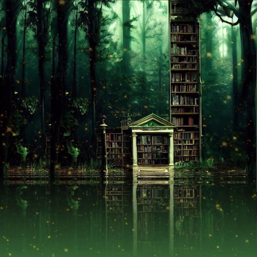 library with magic by hermio on DeviantArt