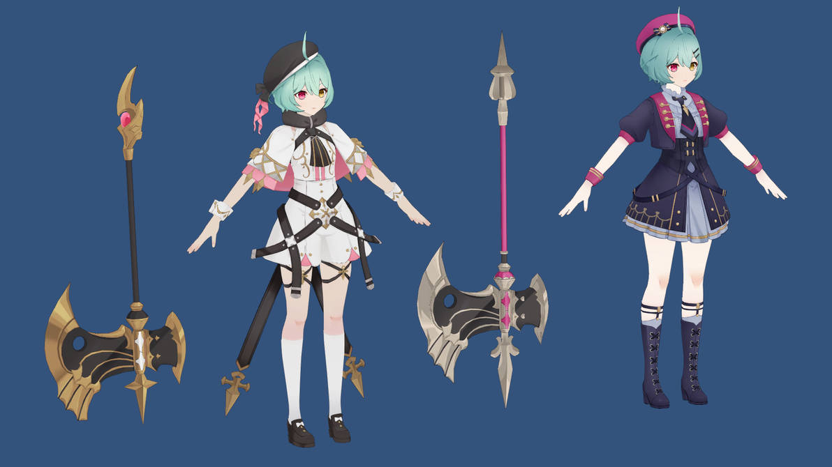 Eversoul Melfice All Costumes FBX by Terrin-Lotsuvas on DeviantArt
