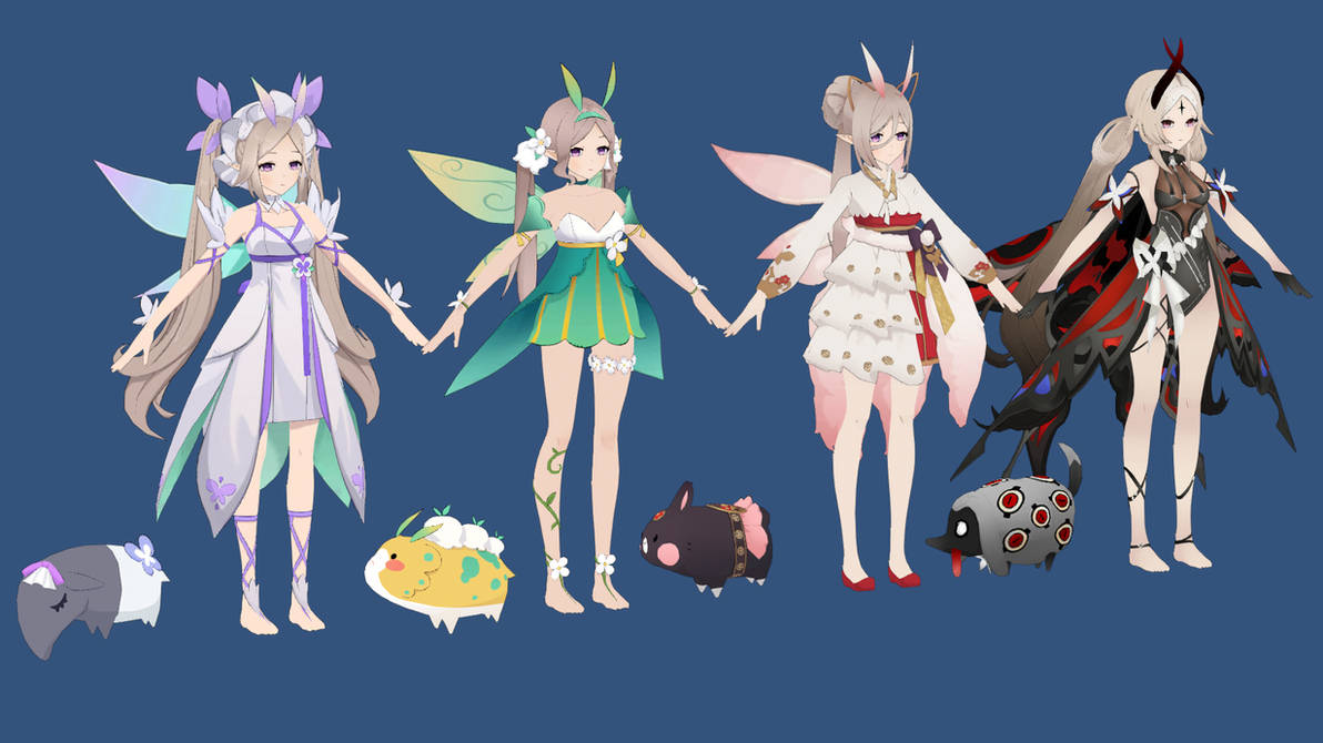 Eversoul Naiah All Costumes FBX by Terrin-Lotsuvas on DeviantArt