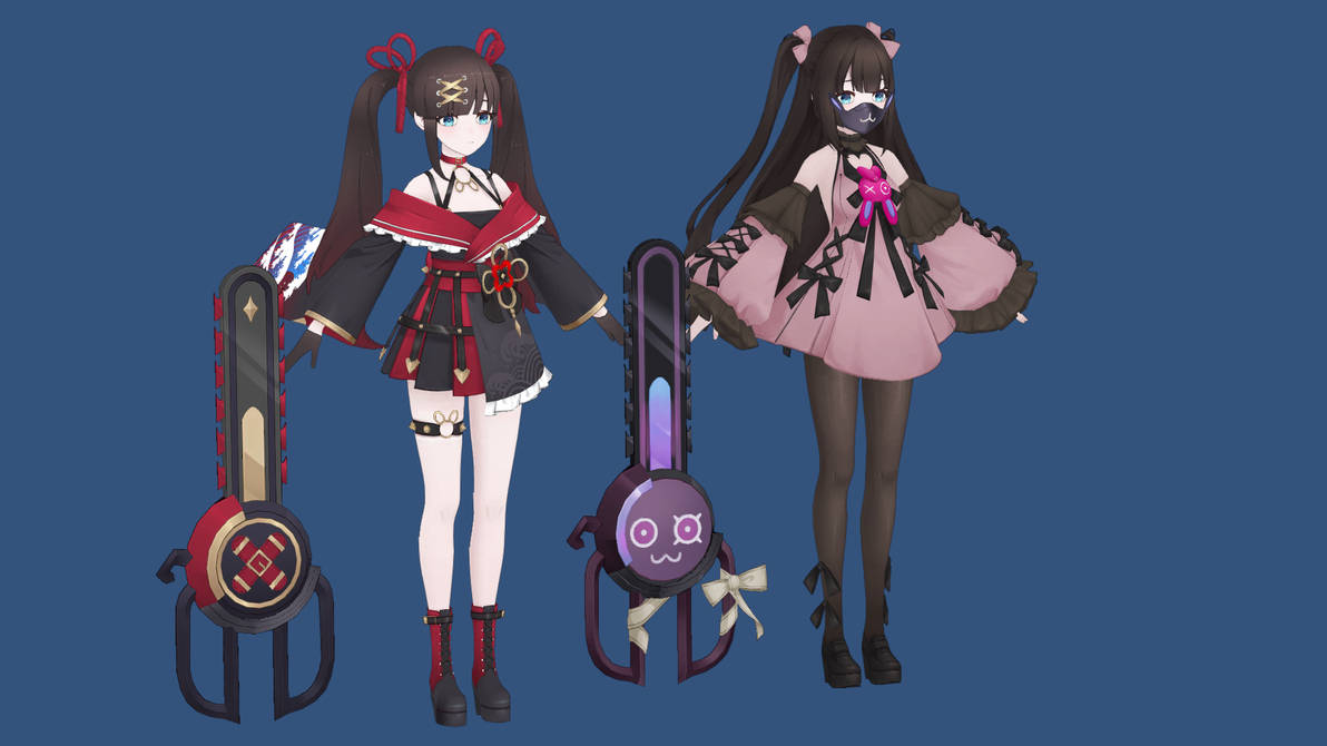 Eversoul Otoha All Costumes FBX by Terrin-Lotsuvas on DeviantArt