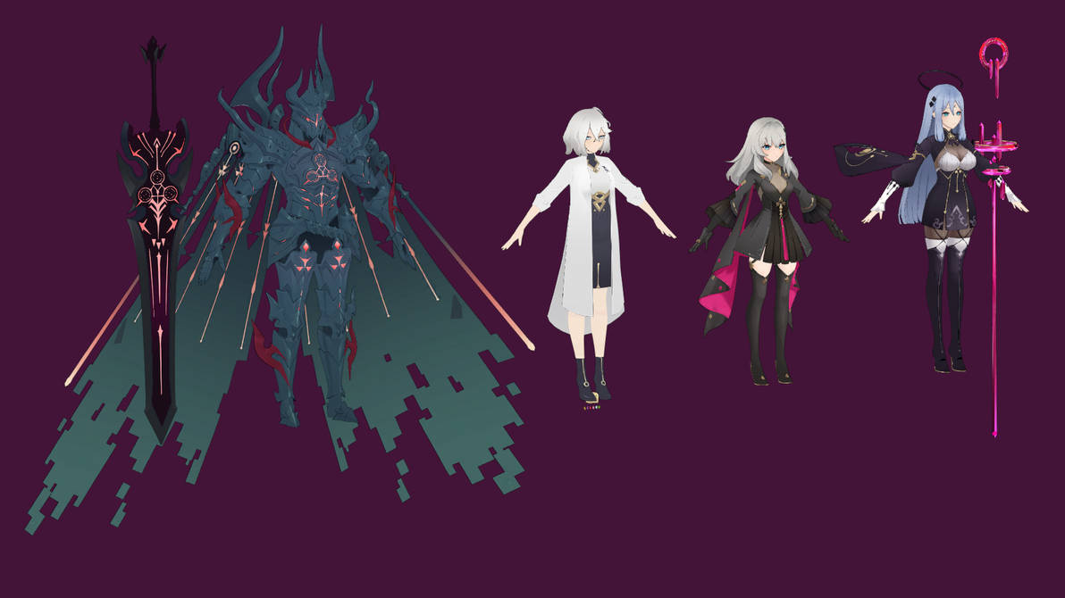 Eversoul NPCs FBX by Terrin-Lotsuvas on DeviantArt