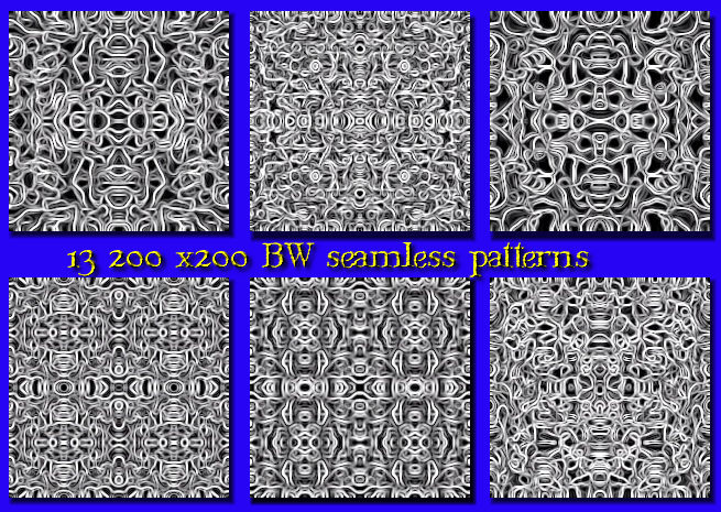 13 bw seamless 200x200 patterns by PhotoComix2 on DeviantArt