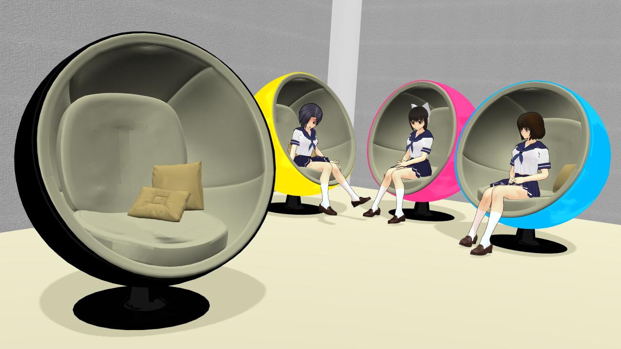 [MMD]Modern Ball Chair DL by Lismo320 on DeviantArt