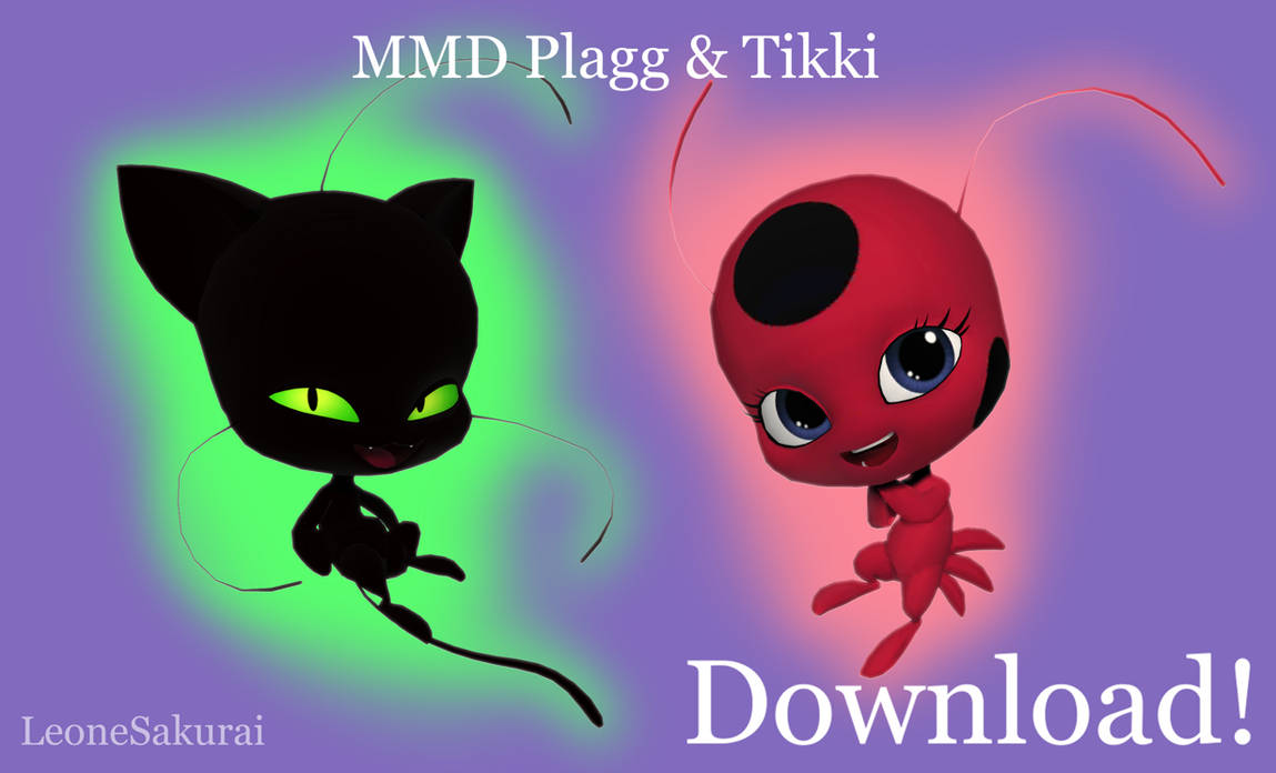 MMD Tikki and Plagg models + DL by LeoneSakurai on DeviantArt